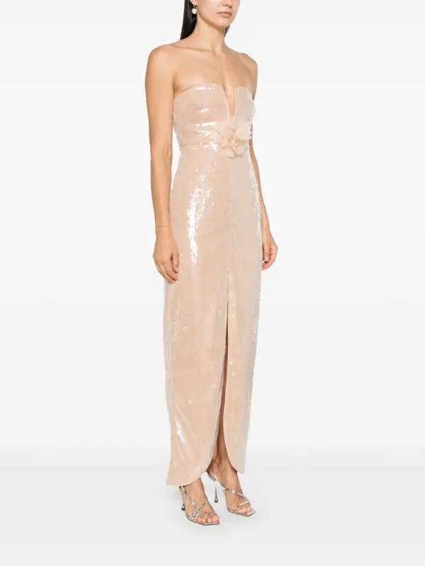 SELF-PORTRAIT Sequin-embellished Maxi Dress