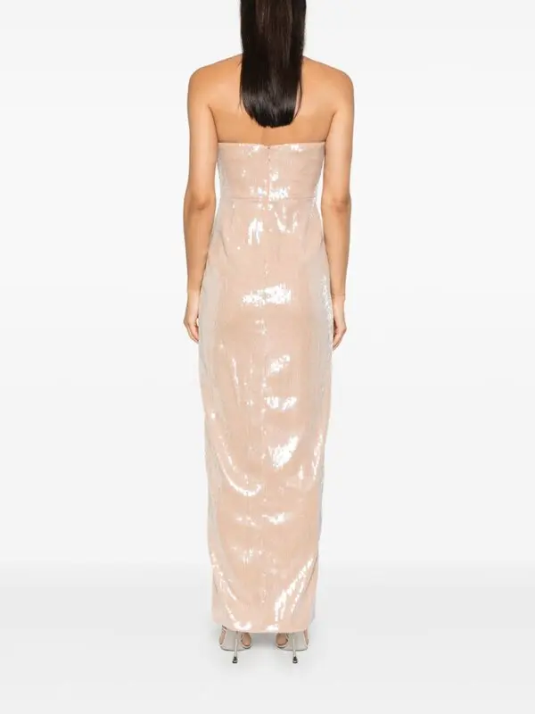 SELF-PORTRAIT Sequin-embellished Maxi Dress