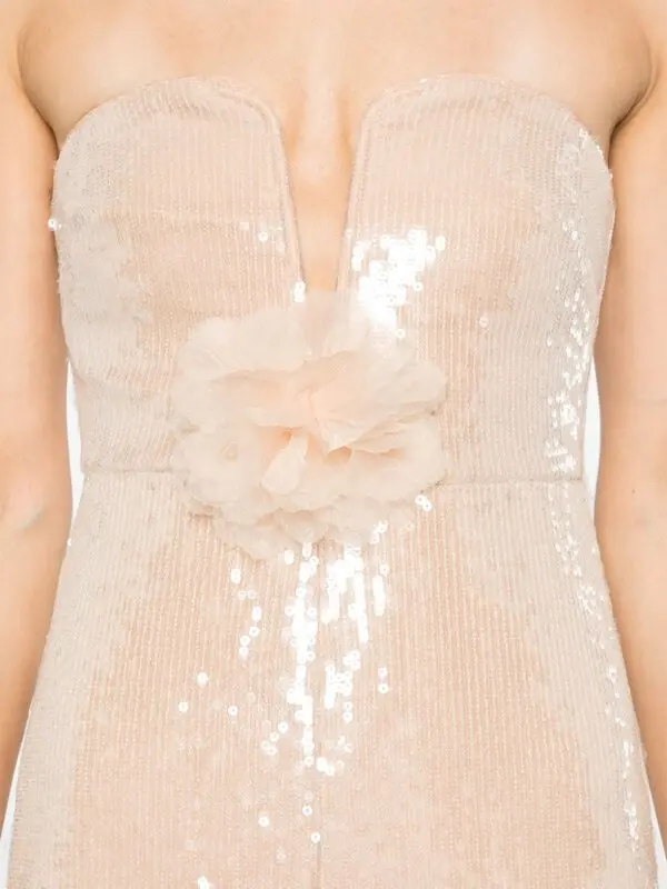 SELF-PORTRAIT Sequin-embellished Maxi Dress