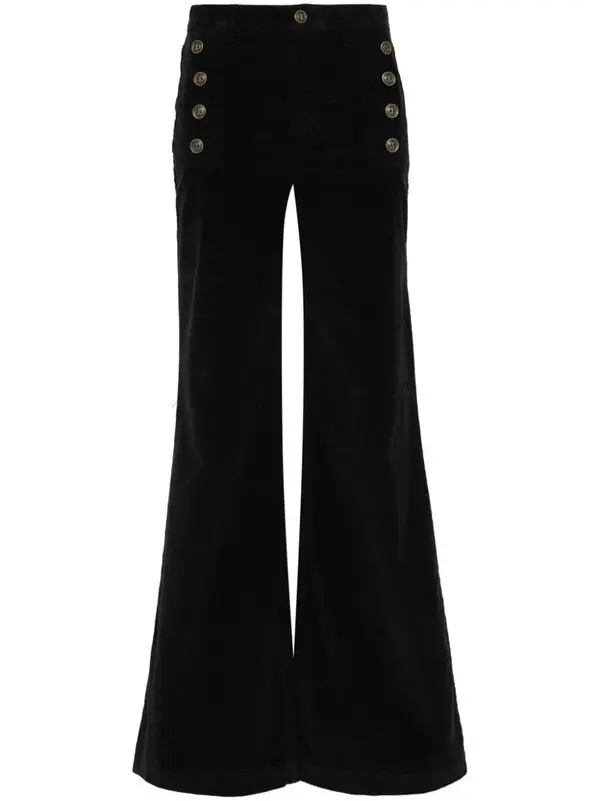 TWINSET Pinwale Corduroy Trousers - Black