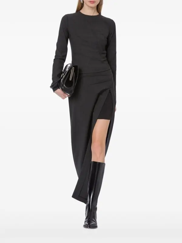 Alberta Ferretti Long-sleeve Gathered Top