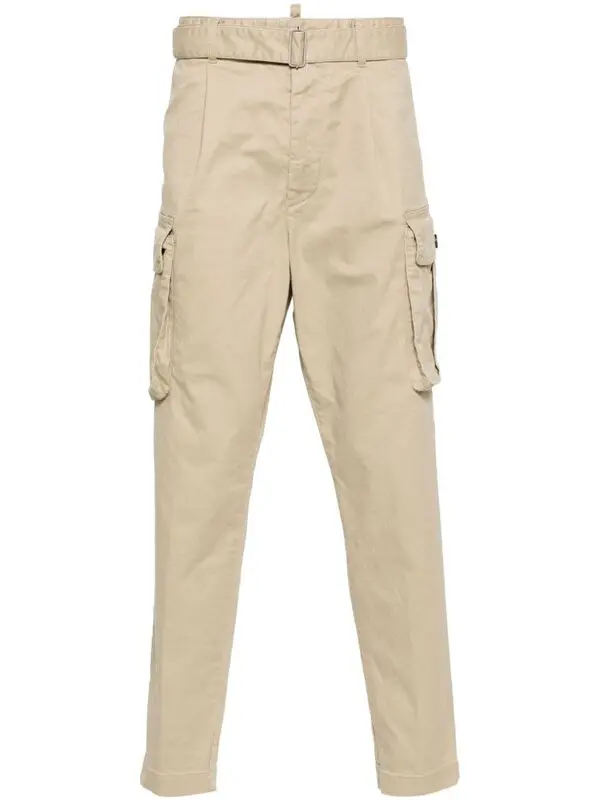 Dsquared2 Tapered-leg Cargo Trousers - Neutrals