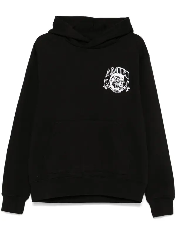 Amiri Lion Outline Hoodie - Black
