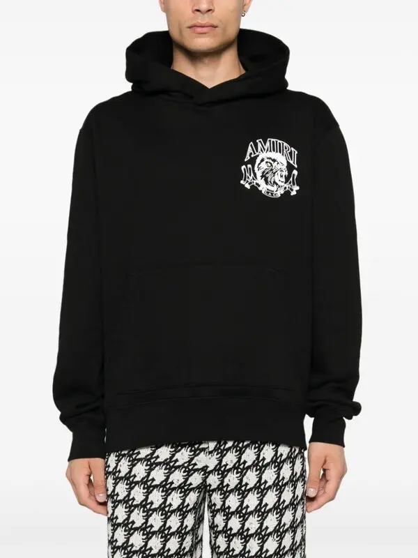 Amiri Lion Outline Hoodie - Black
