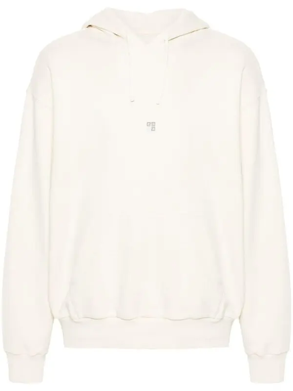 Givenchy 4g Embroidered Hoodie - Neutrals