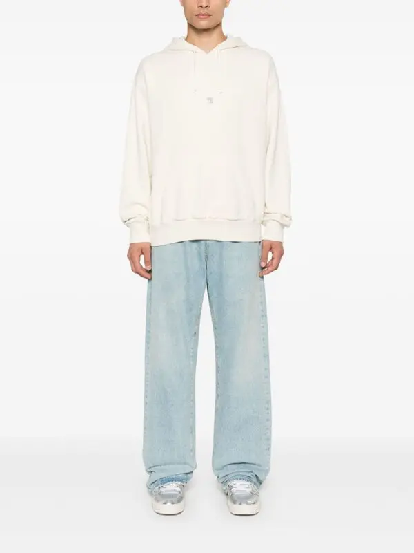 Givenchy 4g Embroidered Hoodie - Neutrals