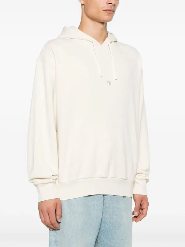 Givenchy 4g Embroidered Hoodie - Neutrals