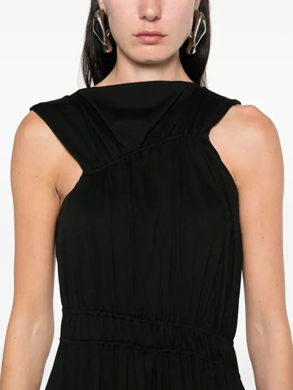 Alexander McQueen Asymmetric Gathered Dress