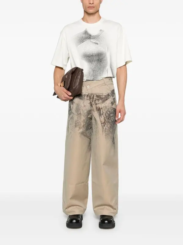 FENG CHEN WANG Graphic-print Trousers