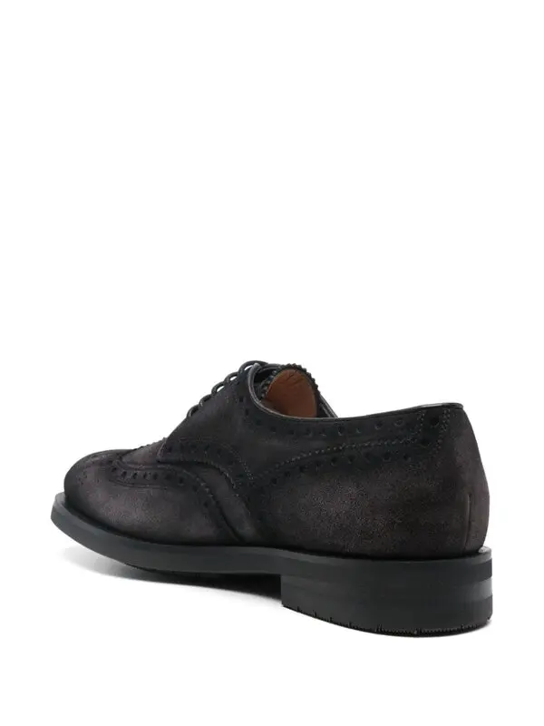 Santoni Suede Derby Shoes