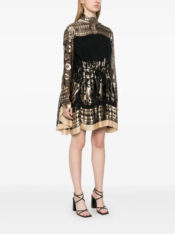 Zimmermann Illustration Otto Mini Dress In Black - 77% Off | Editorialist