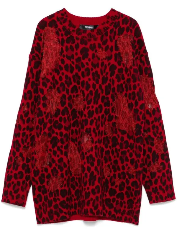 Versace Leopard-print Sweater