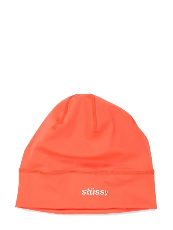 StüSsy Helvetica Sport Beanie - Orange | Editorialist