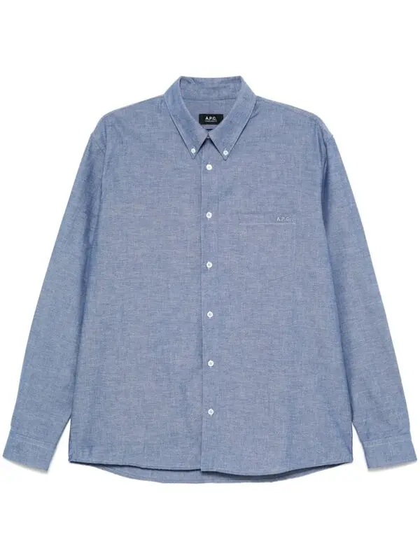 A.p.c. Organic Cotton Shirt - Blue