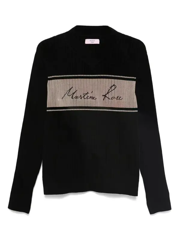 Martine Rose Chenille V-neck Sweater
