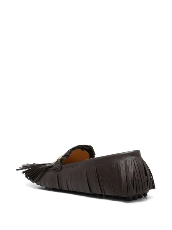 【関税＆送料込み】Tod'S 'Yorky' Brown Loafers With Fringes Tod'S Yorky Loafers In Brown - 34% Off | Editorialist