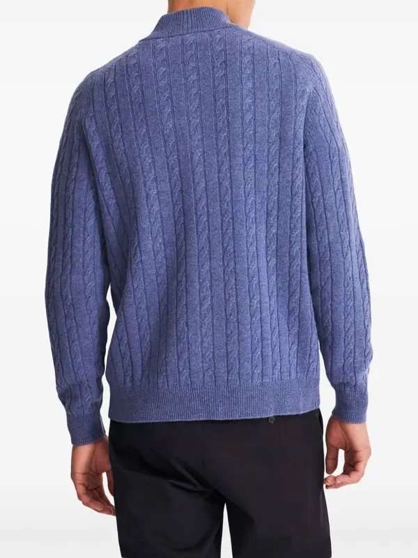 Pringle Of Scotland Cable-knit Wool Sweater - Blue