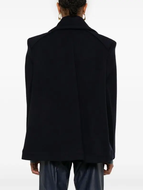 Victoria Beckham Pointed-shoulder Pea Coat