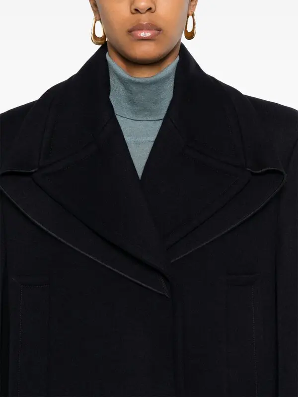 Victoria Beckham Pointed-shoulder Pea Coat