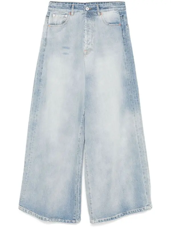 Vetements Big Shape Wide Leg Jeans - Blue