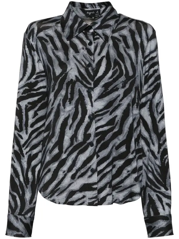 AGNÈS B. Zebra Print Shirt