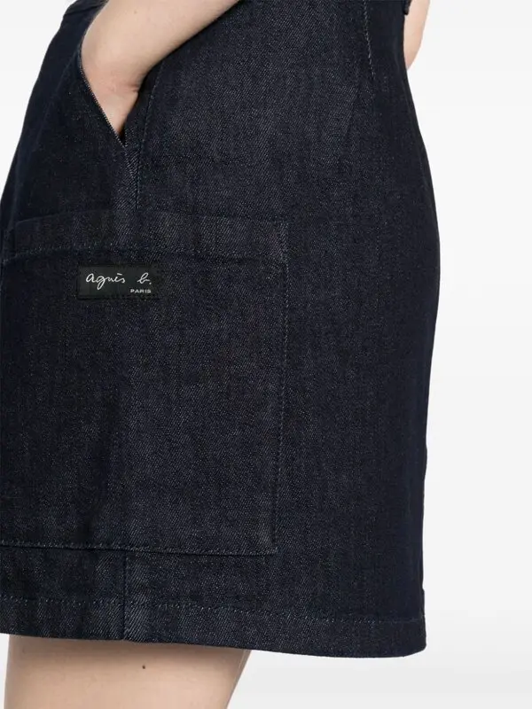 AGNÈS B. Denim Straight Skirt
