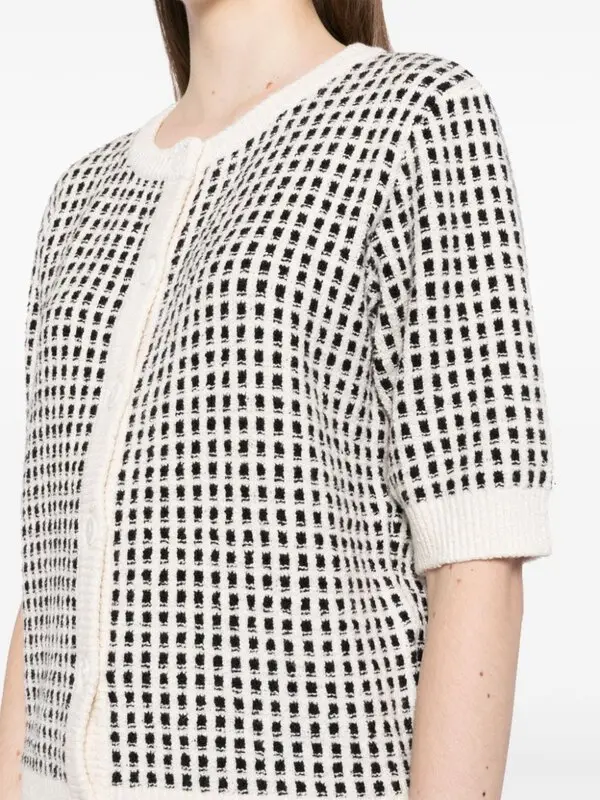 AGNÈS B. Jacquard Poupette Cardigan