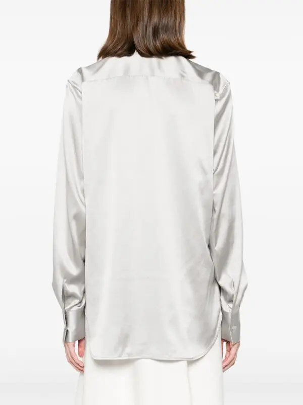 Ermanno Scervino Floral-embroidered Silk Shirt