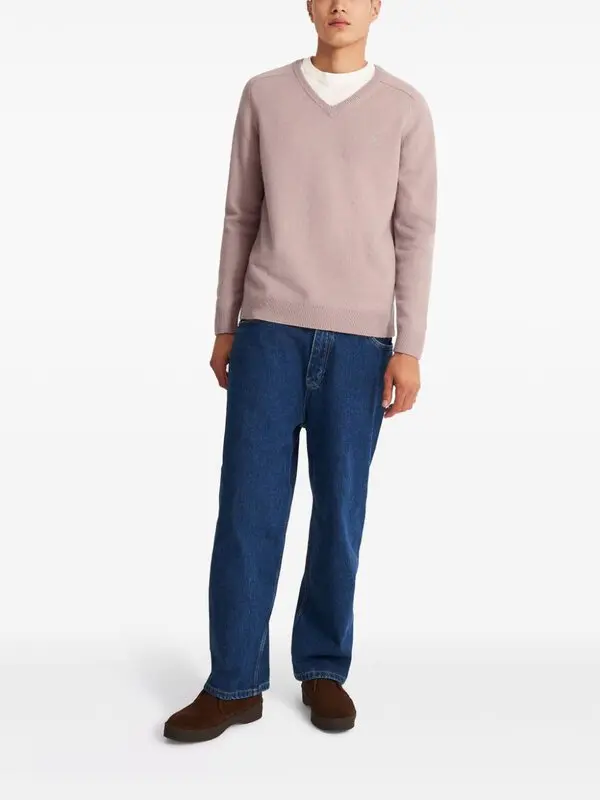 Pringle Of Scotland Wool V-neck Sweater - Pink