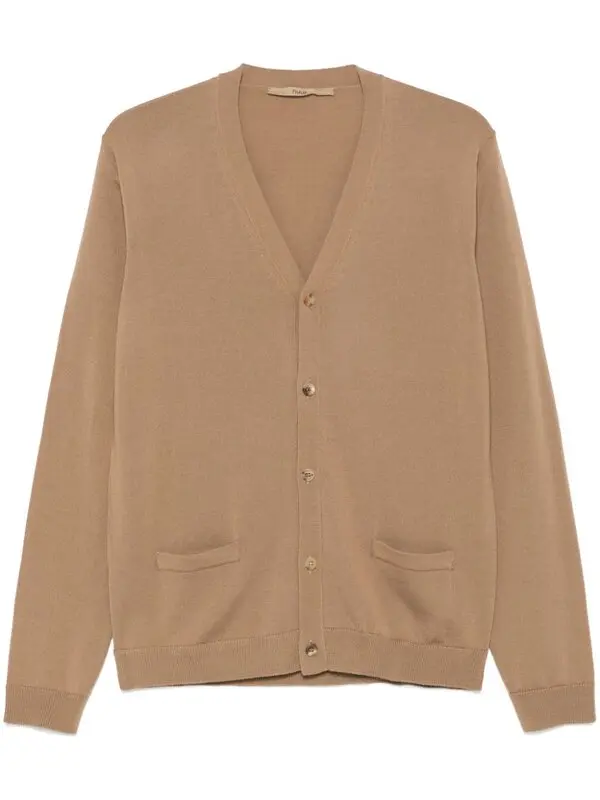 NUUR Merino Wool Cardigan - Brown