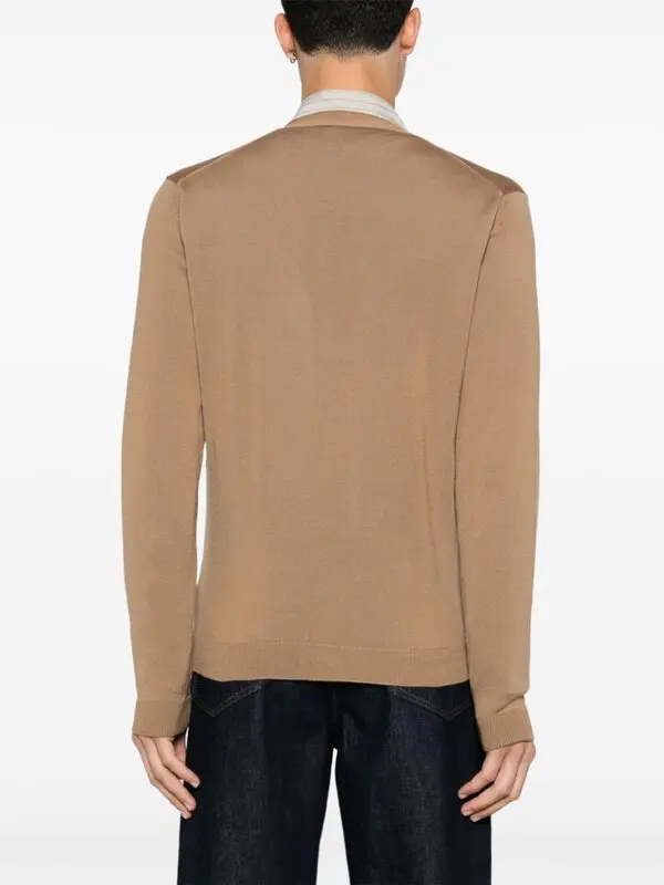 NUUR Merino Wool Cardigan - Brown