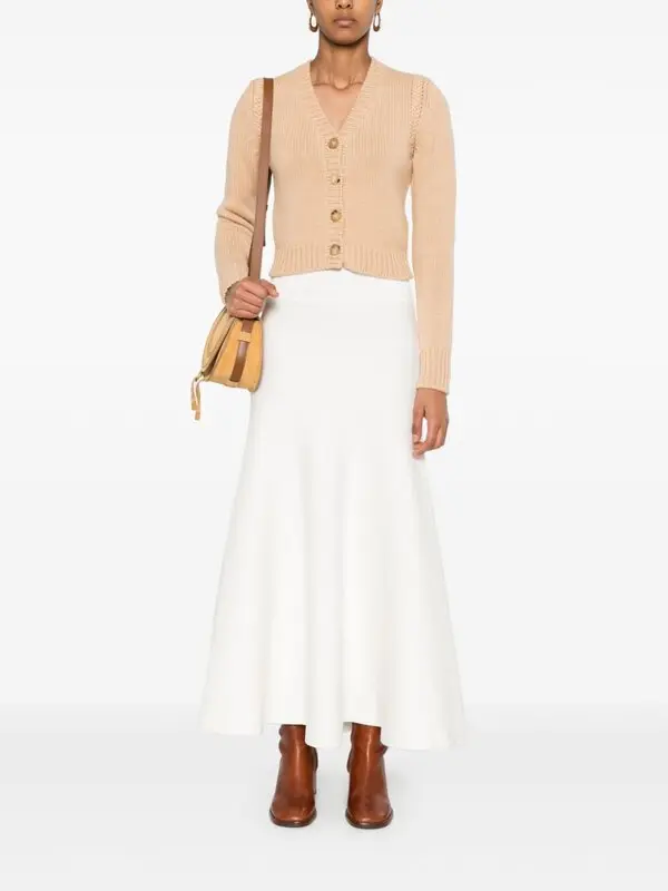 Chloé V-neck Cardigan - Neutrals