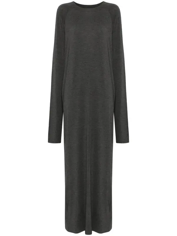 Norma Kamali Raglan-sleeve Side-slit Dress