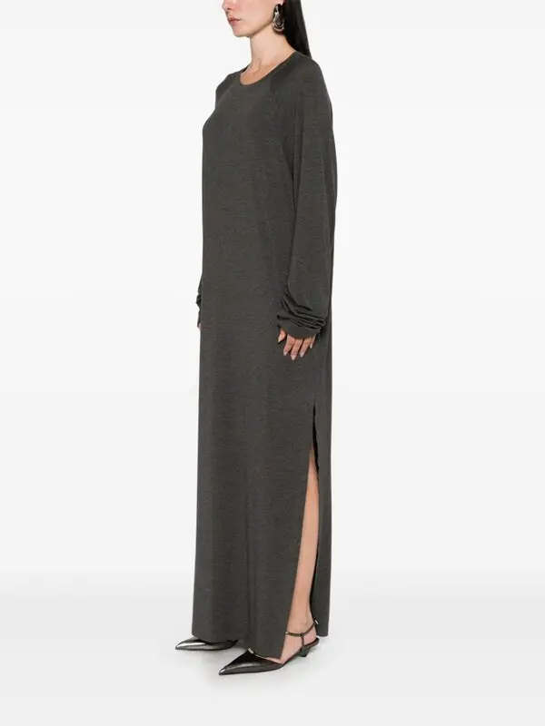 Norma Kamali Raglan-sleeve Side-slit Dress