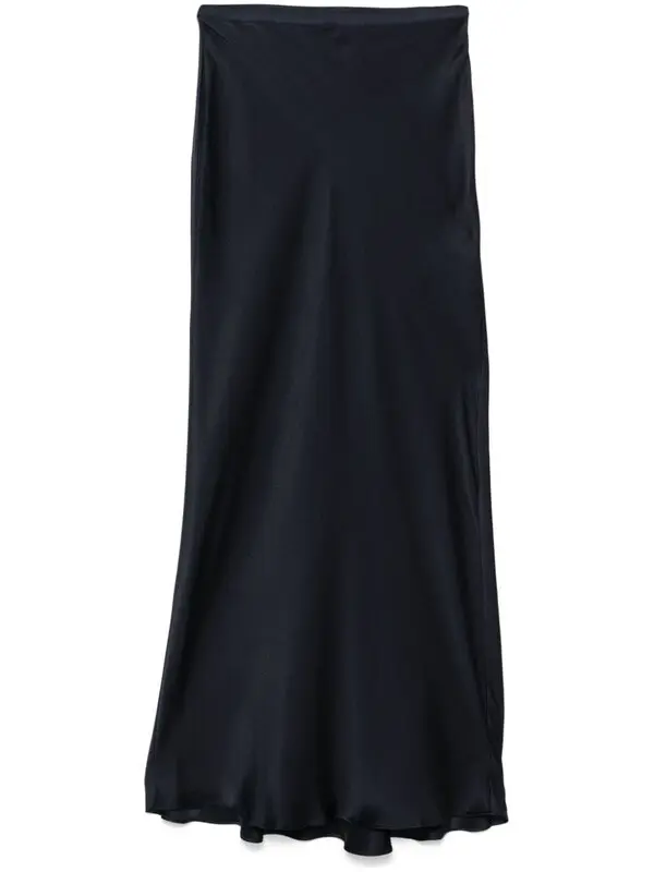 ANINE BING Silk Midi Skirt - Blue