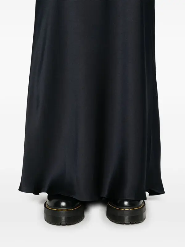ANINE BING Silk Midi Skirt - Blue