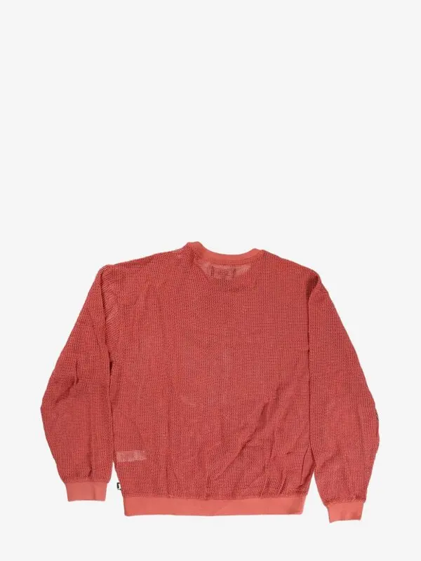 トップス Stussy Crew Neck Mesh Sweater StüSsy Mesh Jumper In Orange - 50% Off | Editorialist