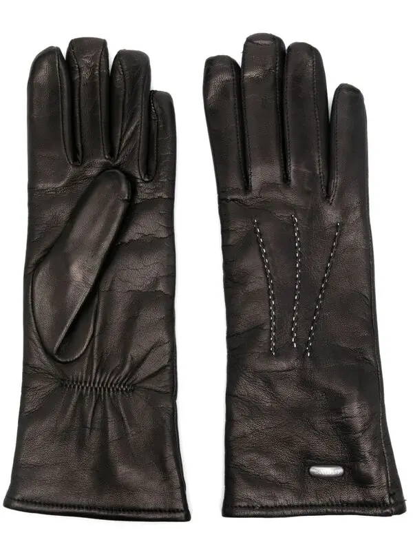 Our Legacy Leather Gloves - Black