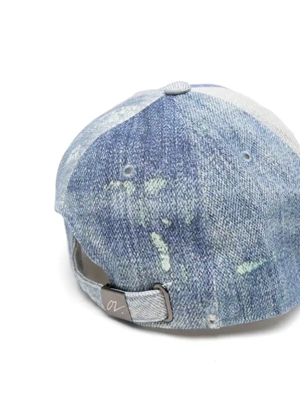 Our Legacy Denim Print Cap - Blue