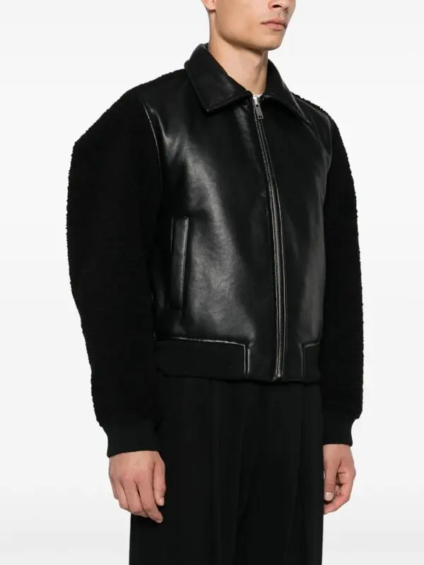 Random Identities Faux-leather Jacket