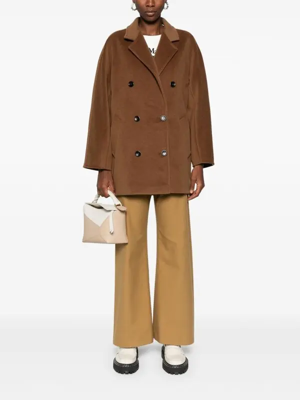 Max Mara Rebus Wool-cashmere Coat - Brown