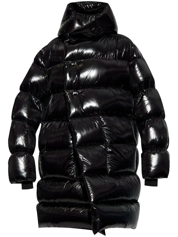 Rick Owens Hooded Padded Coat - Black