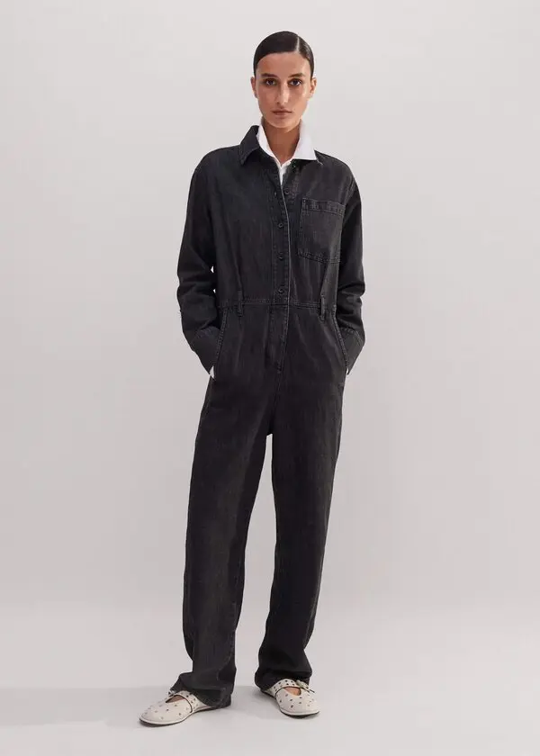ME+EM Supersoft Denim Jumpsuit