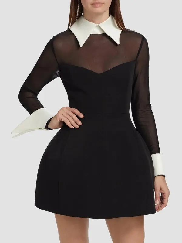 BRONX BANCO Wednesday Long-sleeve Minidress