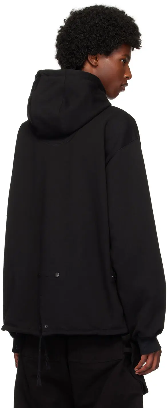 トップス JiyongKim SUN-BLEACHED FISHTAIL HOODIE Jiyongkim Sun-Bleached Fishtail Hoodie In Black - 46% Off