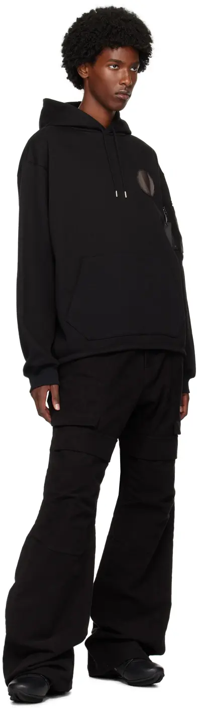 トップス JiyongKim SUN-BLEACHED FISHTAIL HOODIE 31872507~black_1738577463036_3
