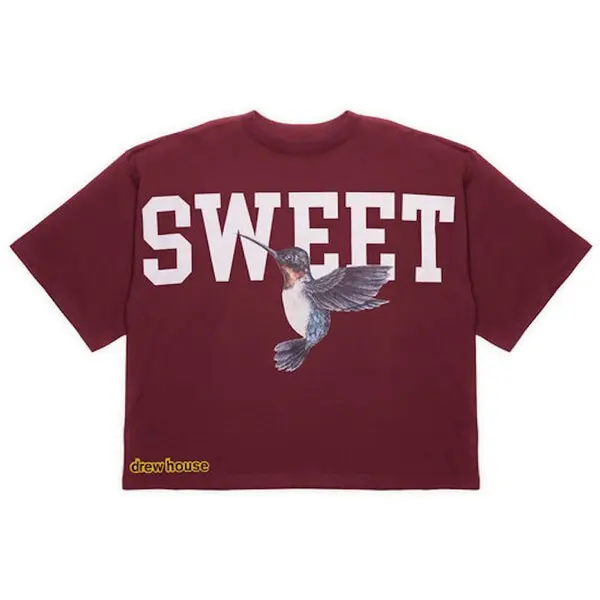 Drew House Sweet Boxy T-shirt - Maroon