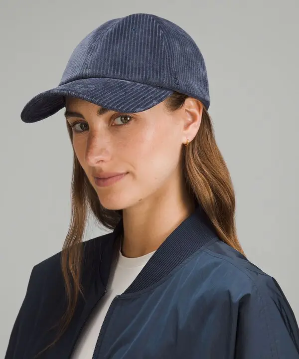 Lululemon Classic Unisex Ball Cap Corduroy TRUE NAVY TRNV L/XL NWT lululemon Unisex Classic Ball Cap - Navy - MARQUETTE  main image 4