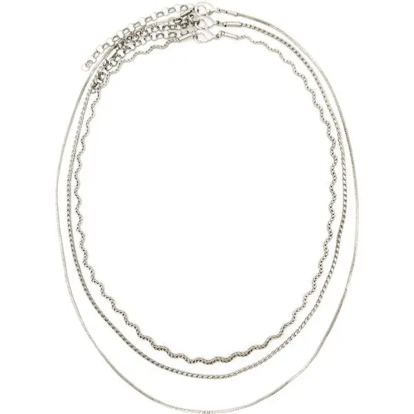 PETIT MOMENTS Melvoa Set Of 3 Necklaces - Silver