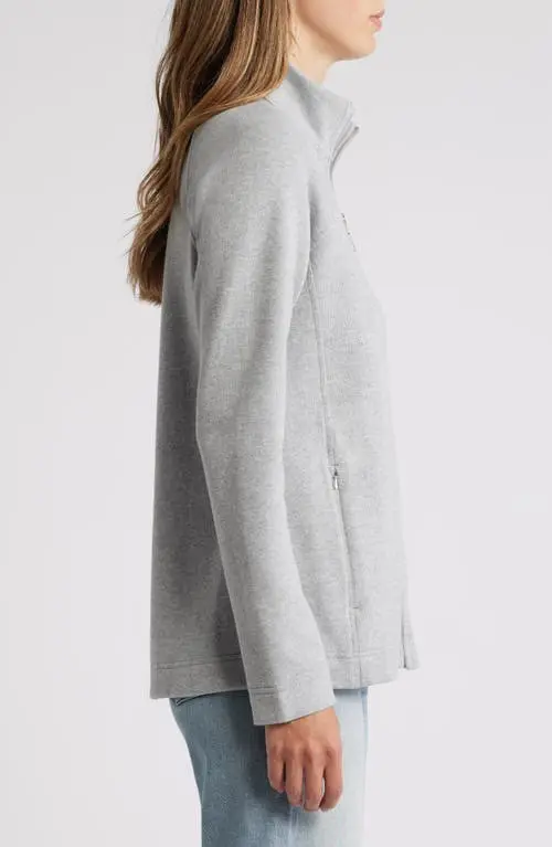 Tommy Bahama Aruba Zip Jacket - Fossil Grey Heather